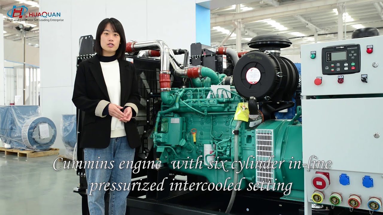 Cummins engine with 6-Cylinder In-line 150kw diesel generator - YouTube