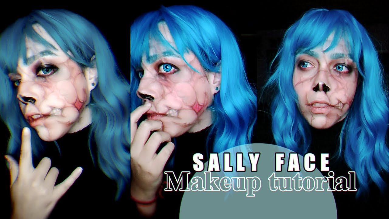 [COSPLAY] Sally Face - makeup tutorial - YouTube