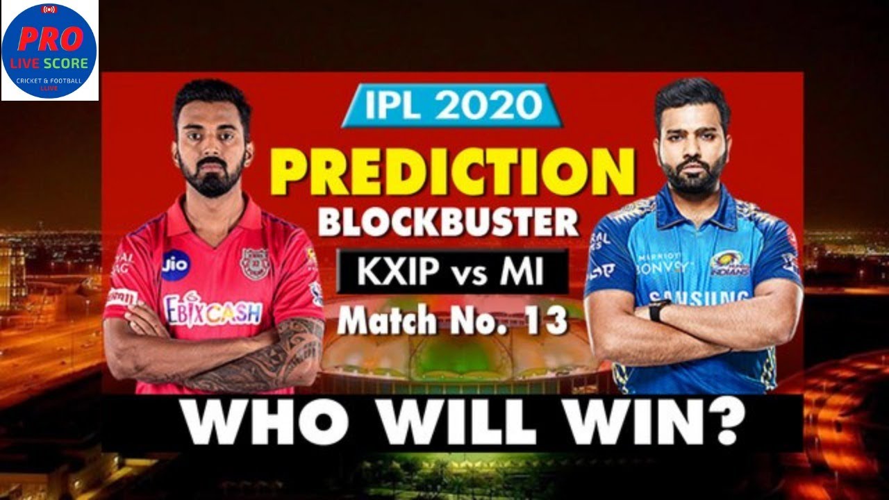 ipl live match today | IPL 2020 - 13th Match | mi vs kxip - YouTube