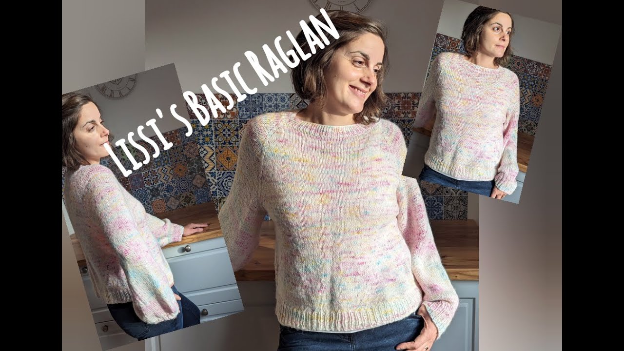Pullover stricken I Lissi´s Basic Raglan I Runden von oben I easy Anleitung komplett - YouTube