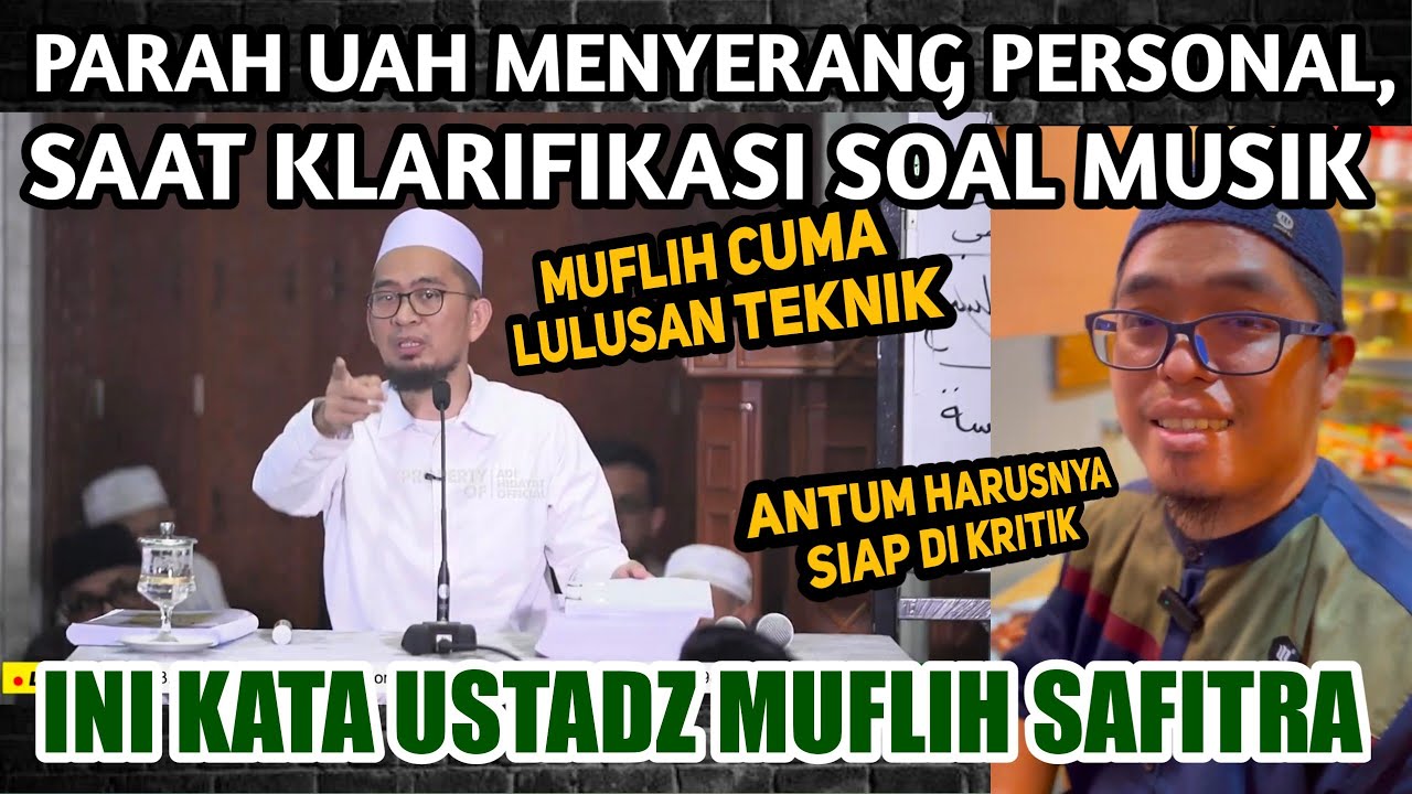 Tak Terima Kritik, UAH Ungkit Pendidikan Ustadz Muflih Safitra yang ...