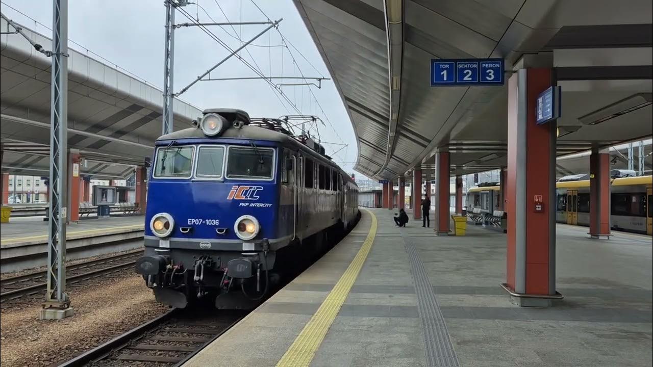 EP07-1036 arrives into Krakow Glowny on Saturday 1st March 2025 - YouTube