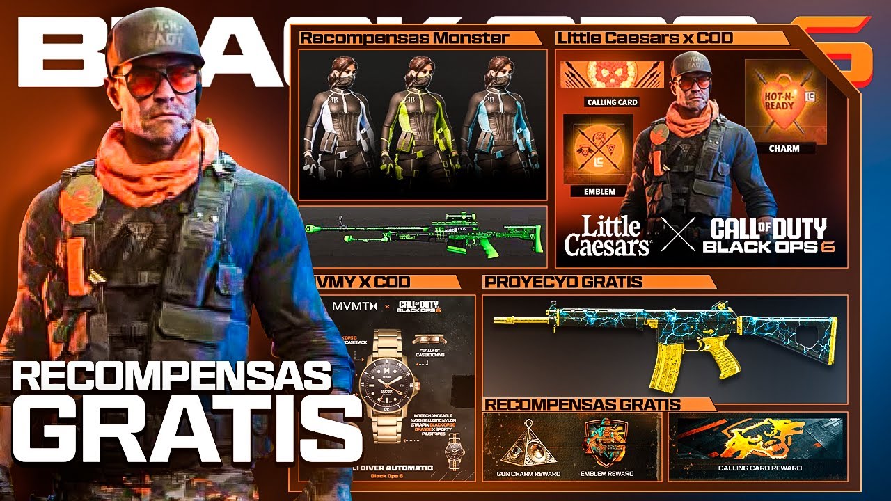 RECOMPENSAS y SKINS de MONSTER en CALL OF DUTY BLACK OPS 6 - YouTube