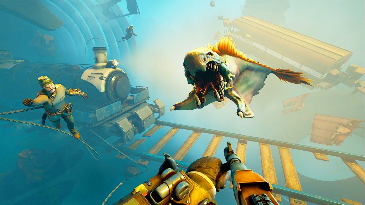 Build an Epic TRAIN BASE FORTRESS in this Promising Survival Game in ...