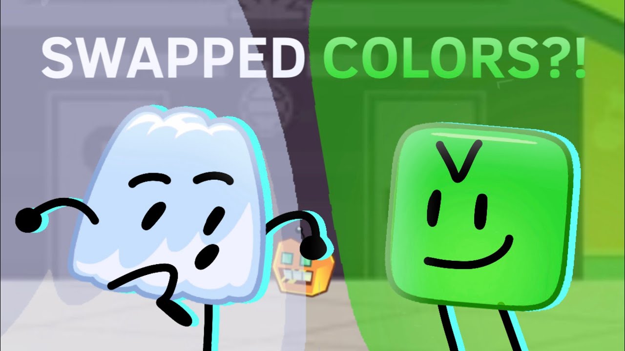 BFDI Contestants but.. Colors Swapped?!? - YouTube