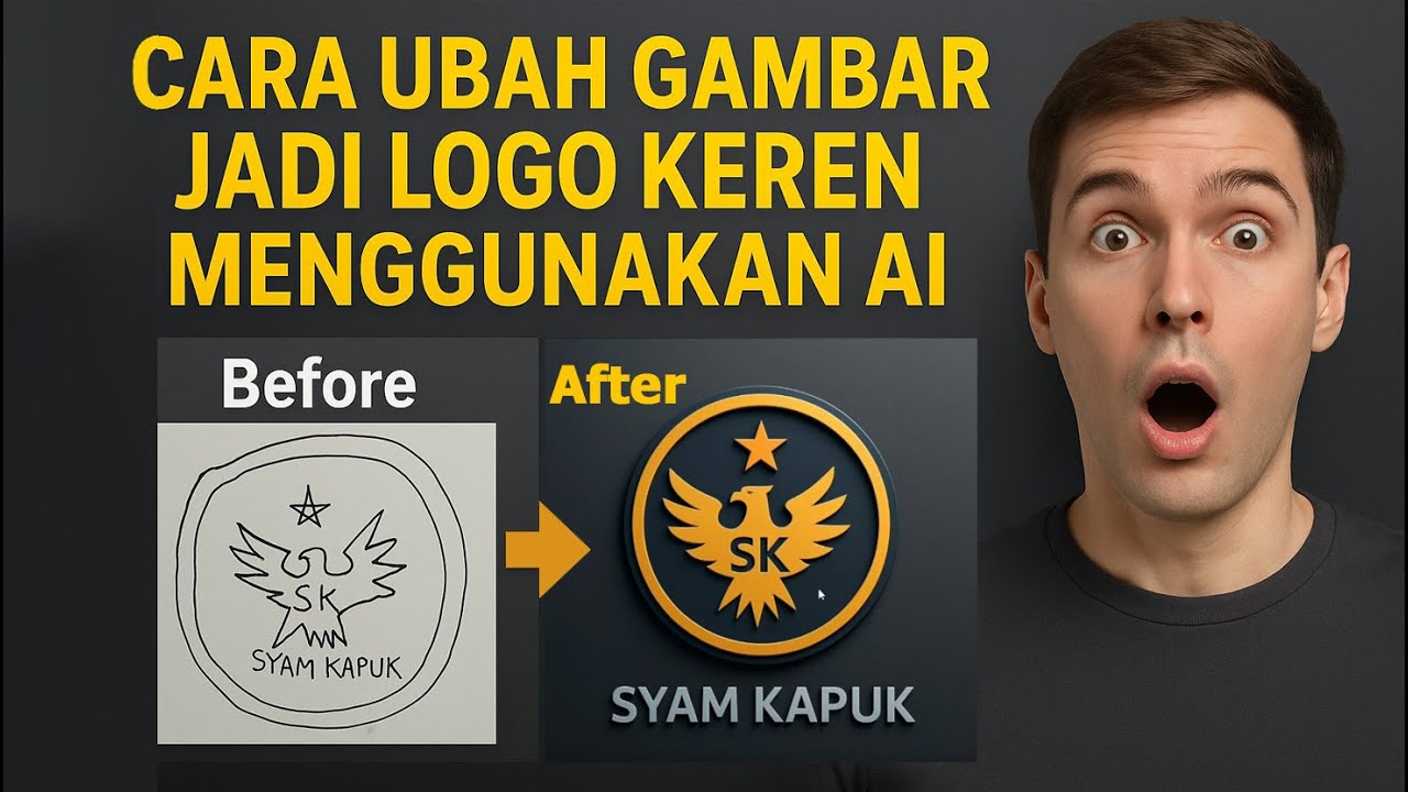 Cara Ubah Gambar Jadi Logo Keren Menggunakan AI - YouTube