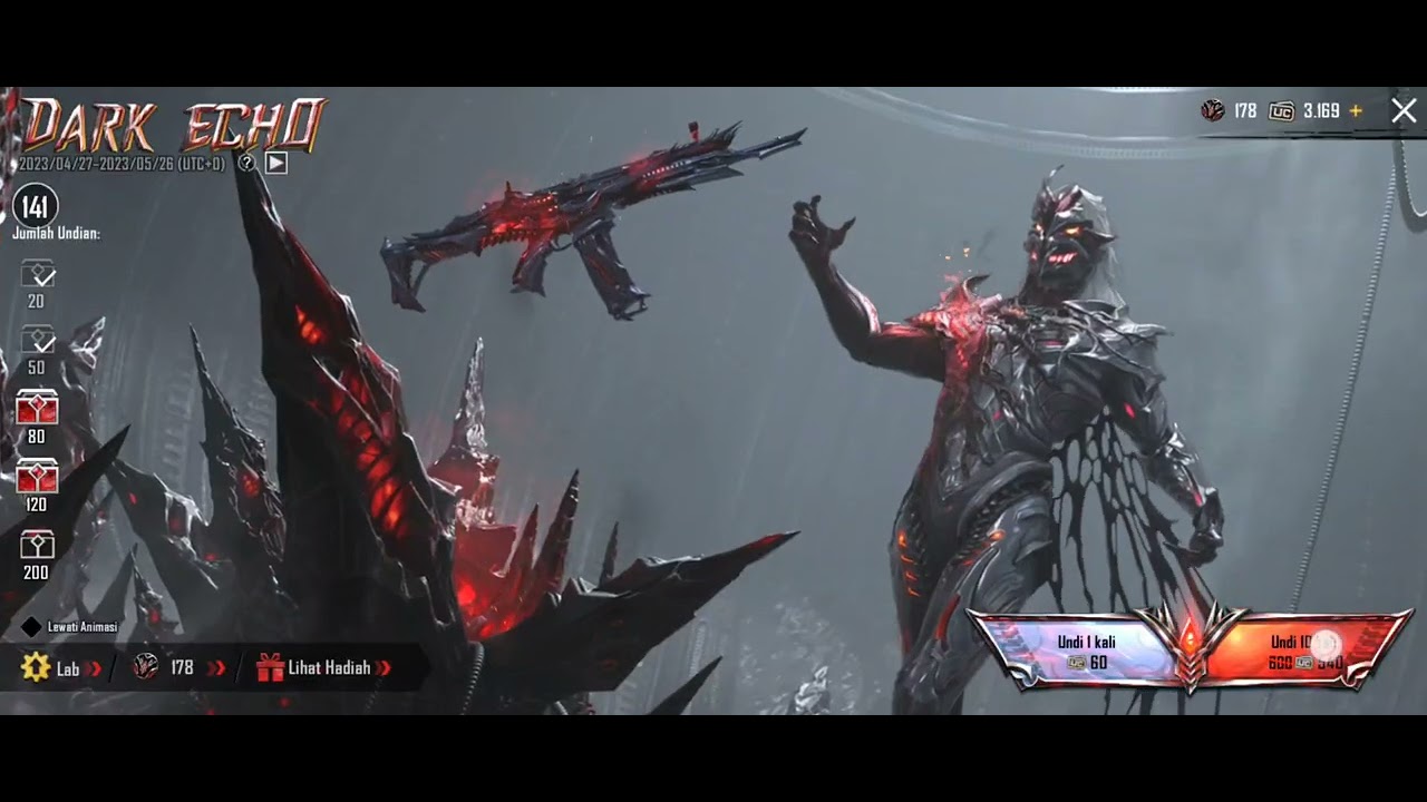 Iseng gaca event dark echo pubg mobile modal 1,5 jt (scar L) - YouTube