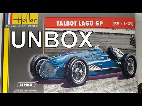 Talbot Lago 1:24 - HELLER - Unbox, quick view - YouTube