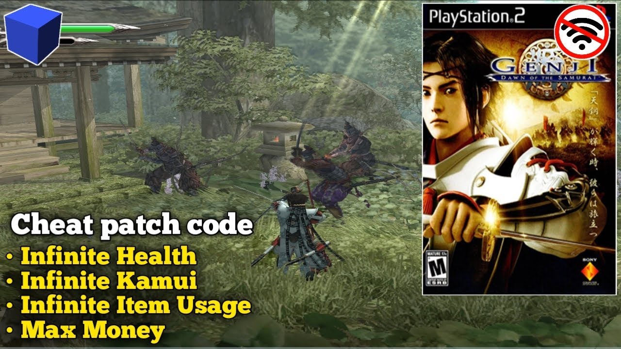 Genji Dawn Of The Samurai + Cheat Patch Codes! || AetherSX2 - YouTube