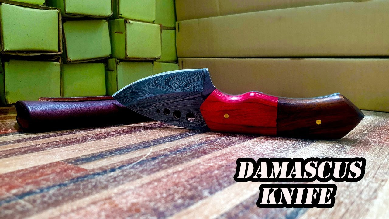 Forging DAMASCUS Steel Knife Amazing Process - YouTube