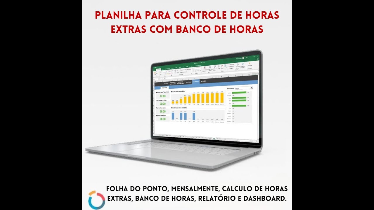 Planilha para controle de horas extras com banco de horas- Tutorial ...