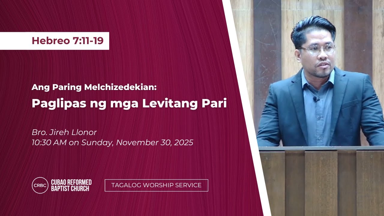 Ang Paring Melchizedekian: Paglipas ng mga Levitang Pari - YouTube
