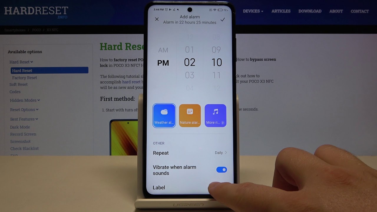 How to Create an Alarm Clock in POCO X3 - YouTube