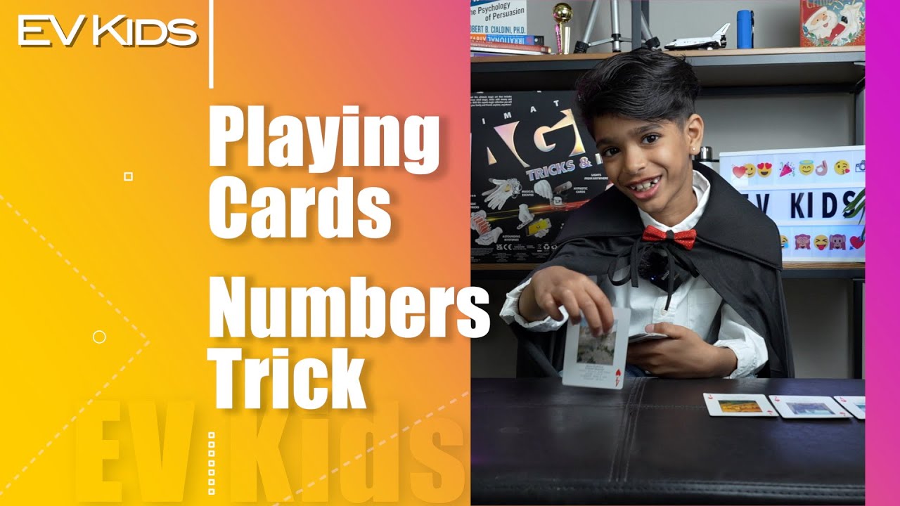 EV Kids - Playing Cards Numbers Trick ♥️♦️♠️♣️ - YouTube