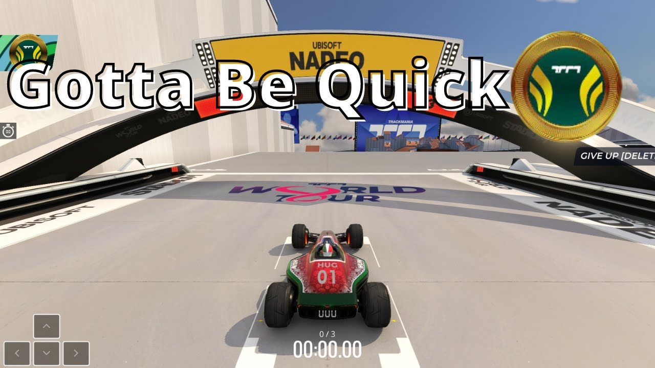 Trackmania Gotta Be Quick - Random Map Author Medal #125 - YouTube