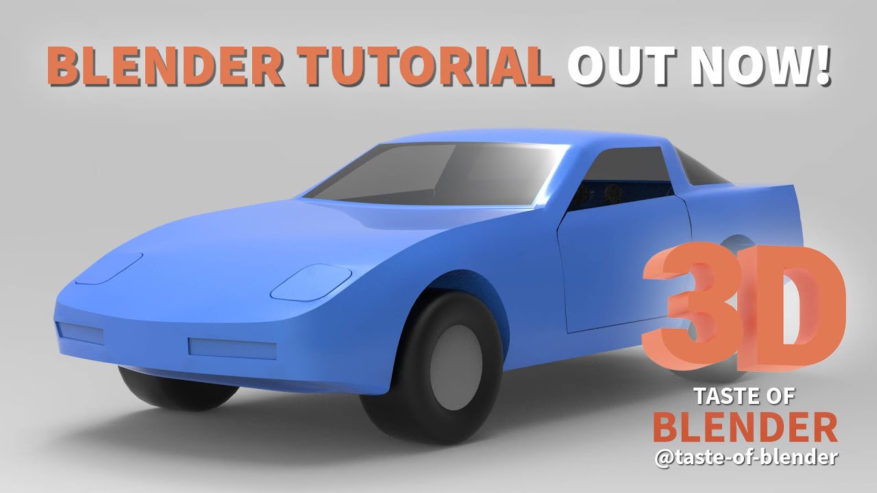 Chevrolet Corvette Blender modeling Tutorial #blendertutorial #blender ...