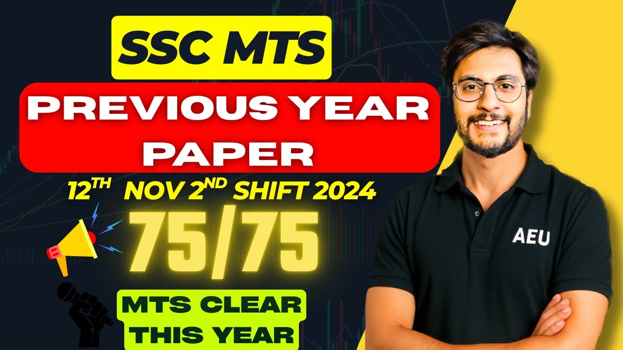 SSC MTS 2024 | 12th november 2nd Shift | Detailed English Paper ...