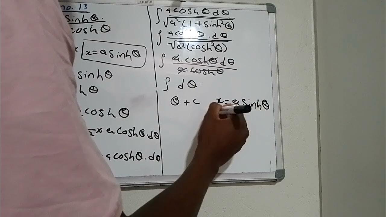 integration using trigonometric and hyperbolic substitution lesson 7 part F - YouTube