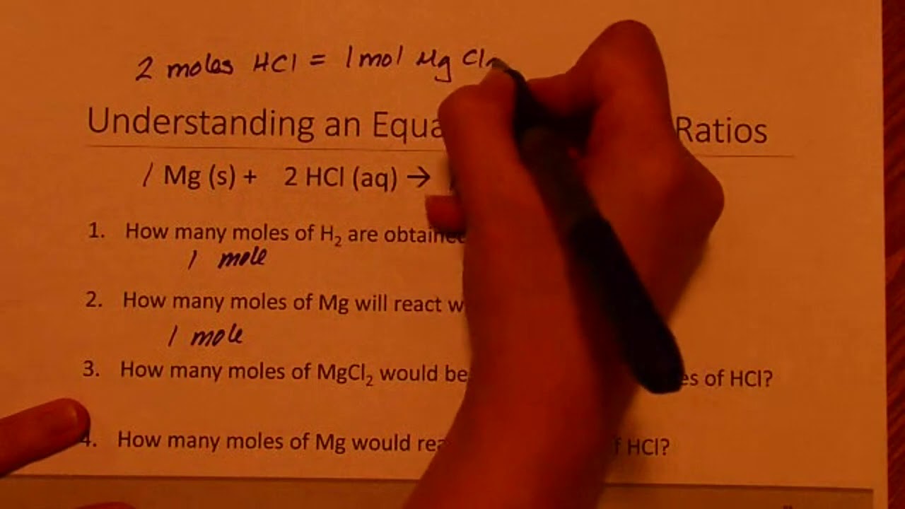 Understanding and Using Mole Ratios - YouTube