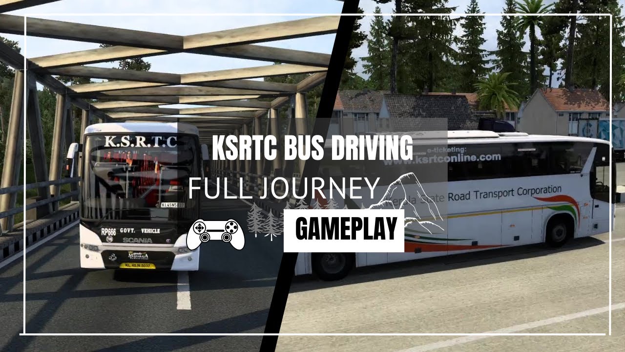 Luxury Bus Driving Ets2 | ksrtc Bus Ride | 4k Gameplay Euro truck ...