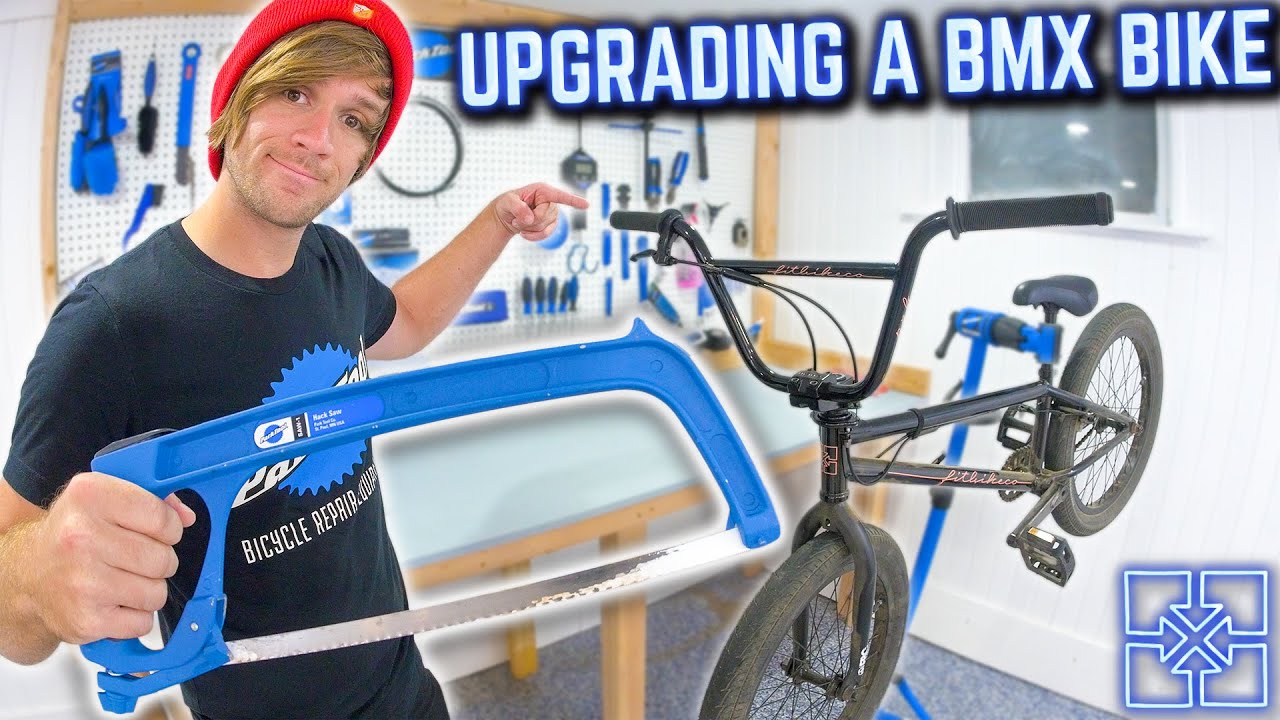 Cutting The Bars! - Upgrading A Complete BMX Bike Ep 7 - YouTube