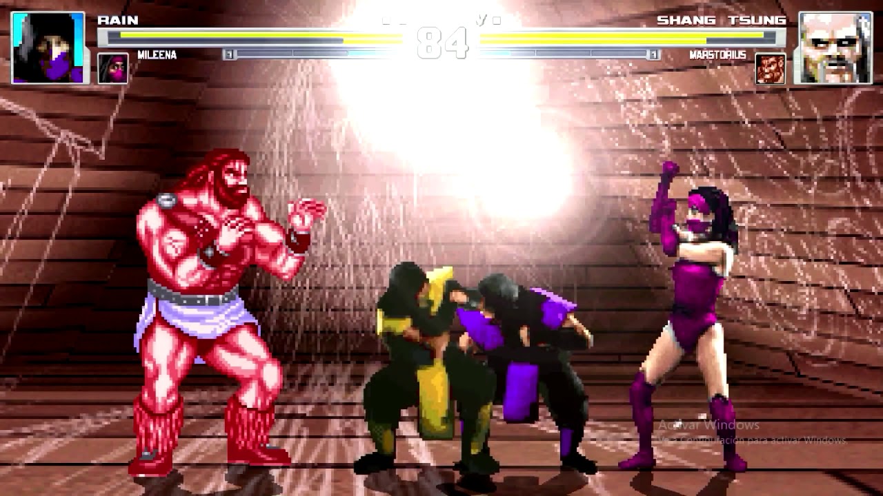 Rain & Mileena (VS) Shang Tsung & Marstorius - YouTube