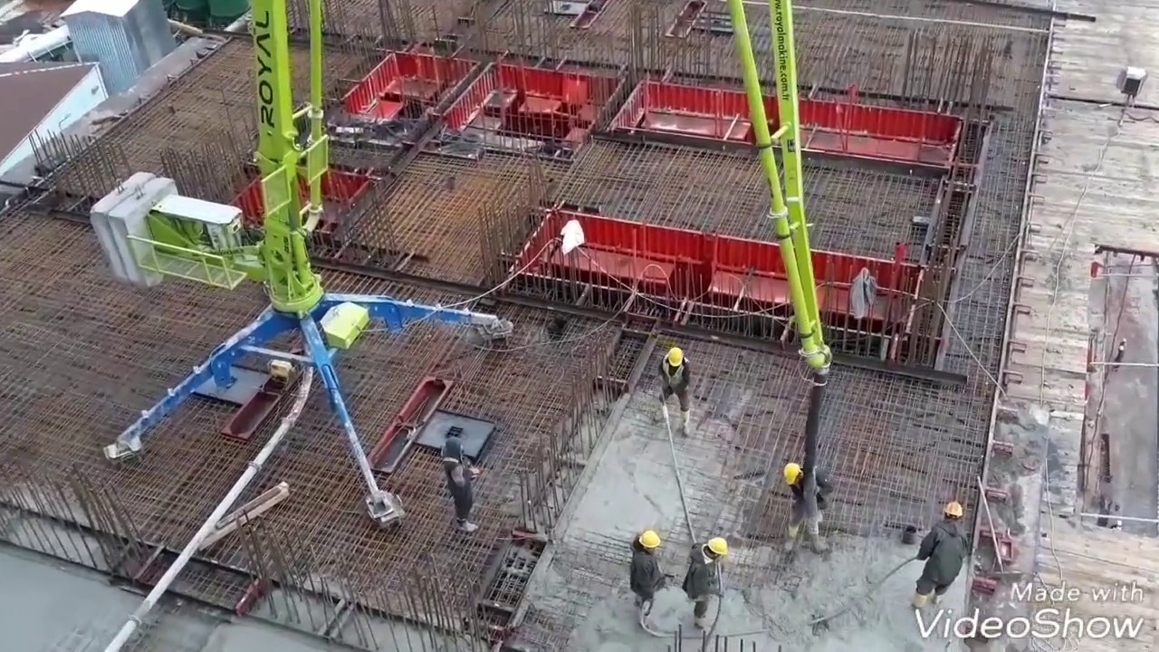 SCHWING PUMP & ROYAL H18+3 concrete placing boom ( SPIDER) www.royalmac ...