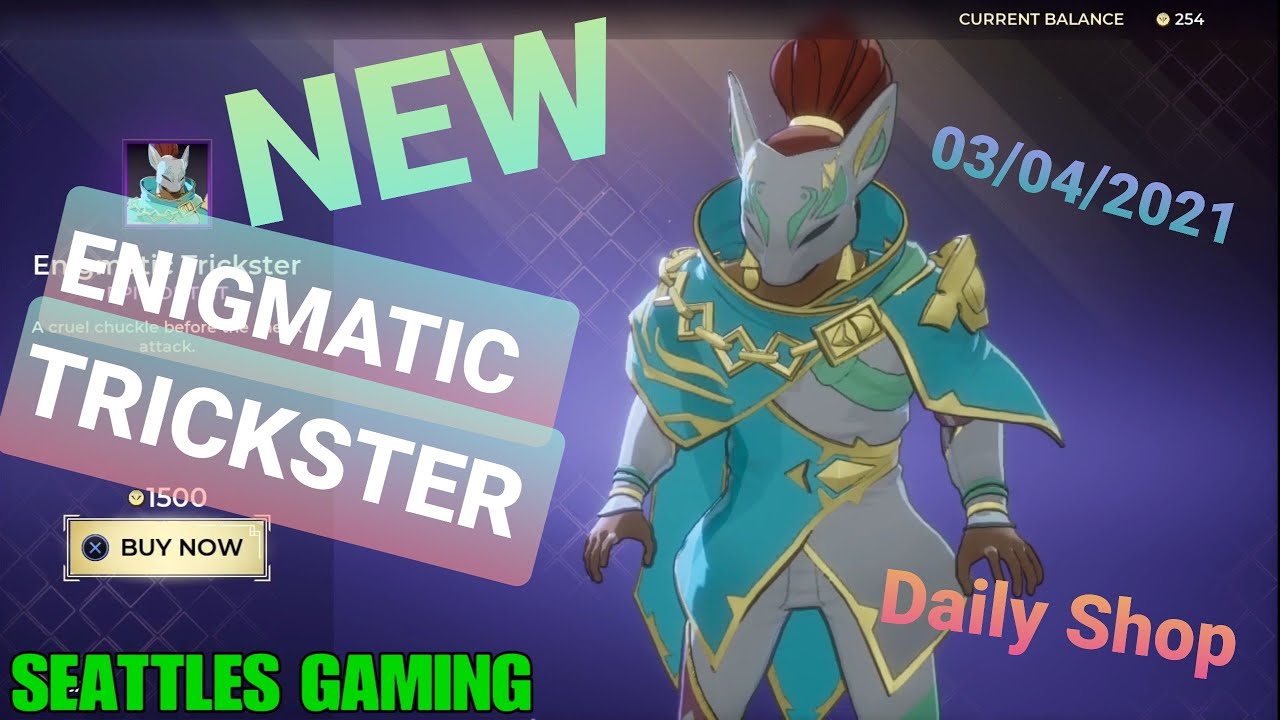 SPELLBREAK Item Shop "NEW ENIGMATIC TRICKSTER" 03/04/2021, SEATTLES ...