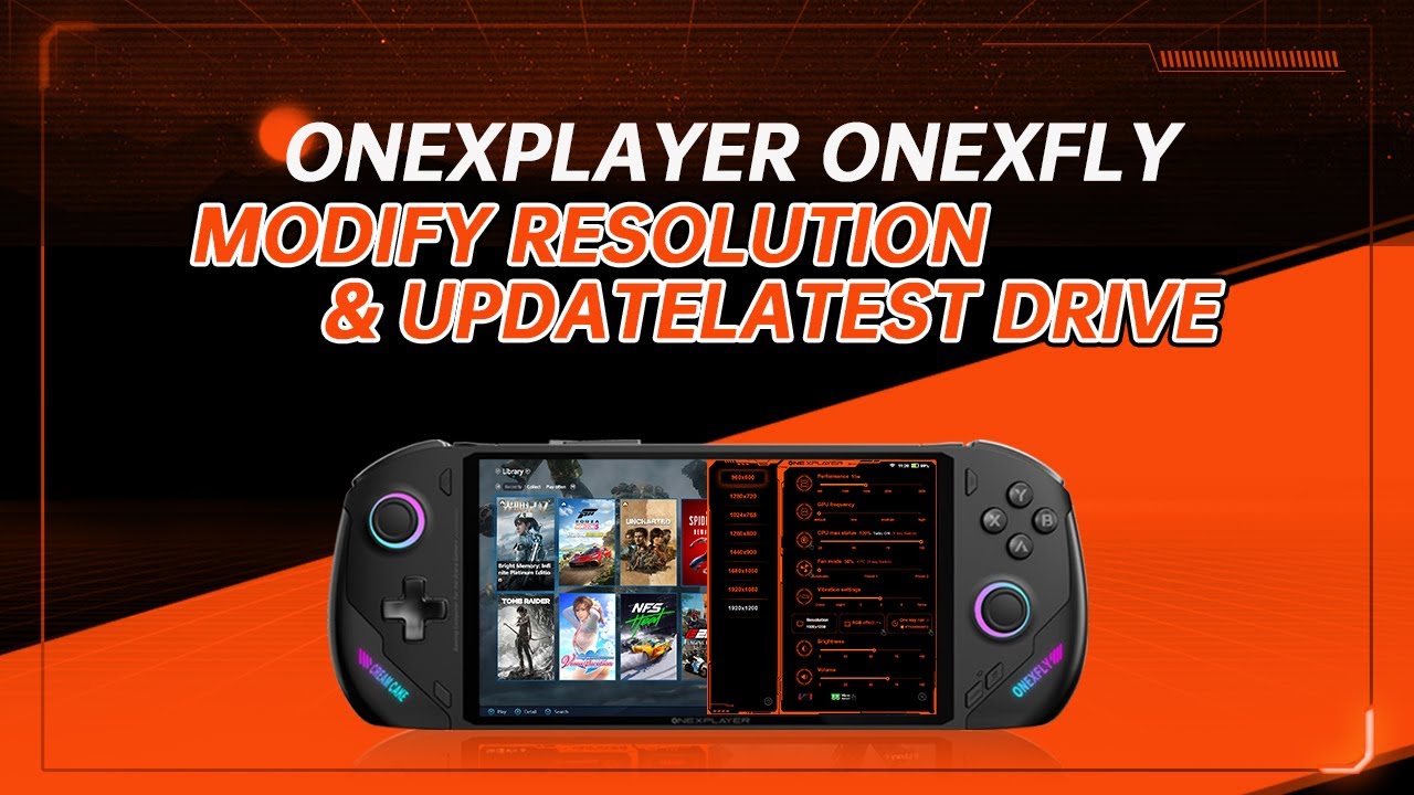 Onexplayer Onexfly Modify Resolution & Update Latest Drive - YouTube