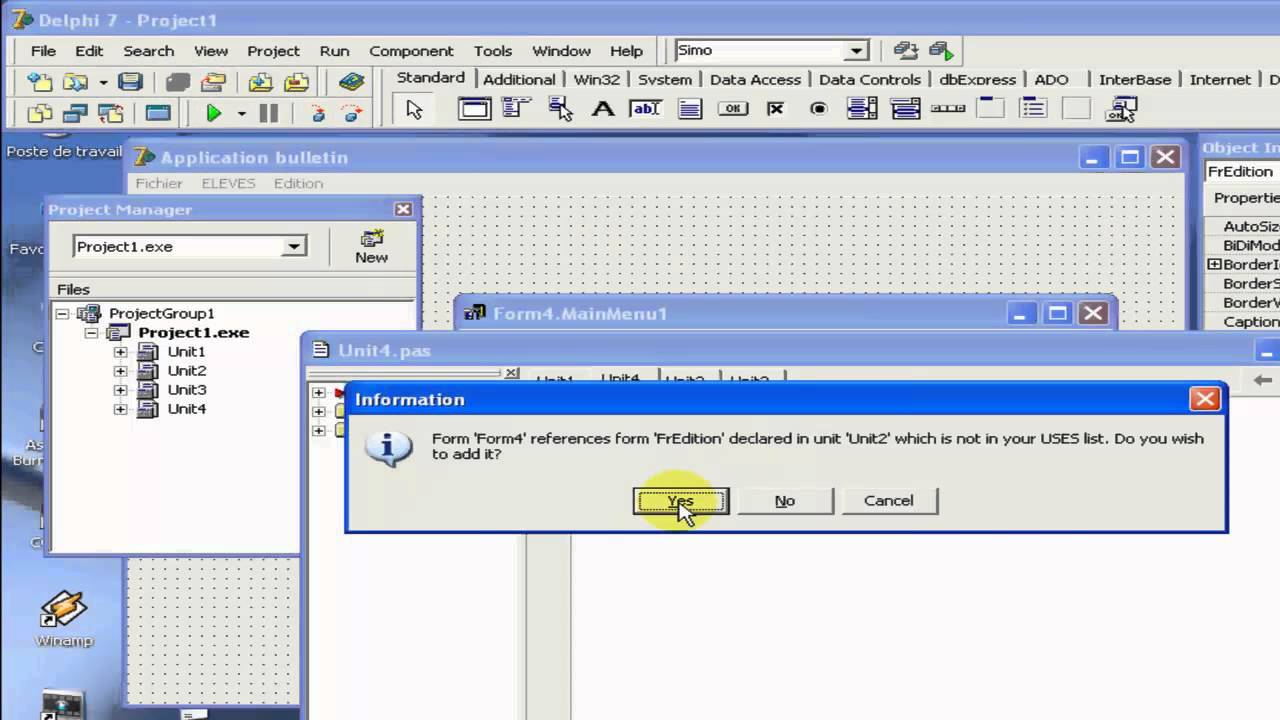 Delphi 7 pplication bulletin part8 (F.M) - YouTube