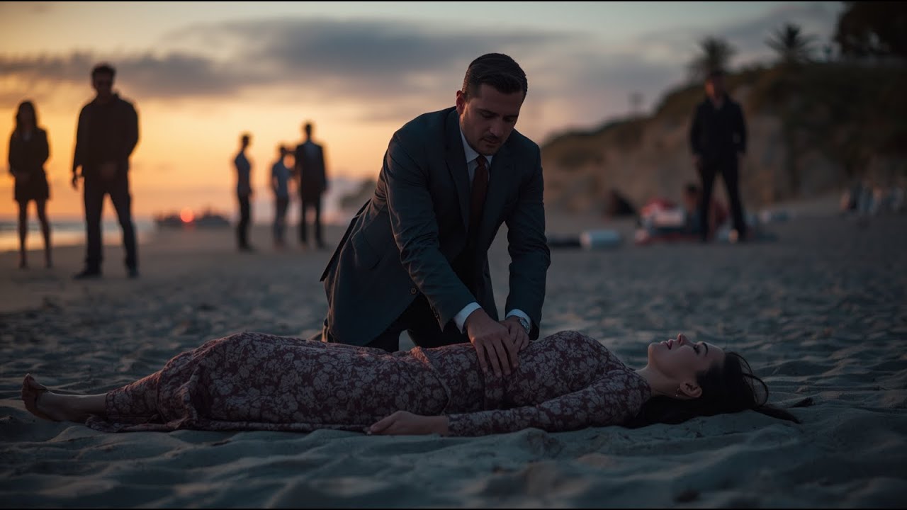 Single Dad Gave A Woman CPR On The Beach, Never Guessing She Was A ...