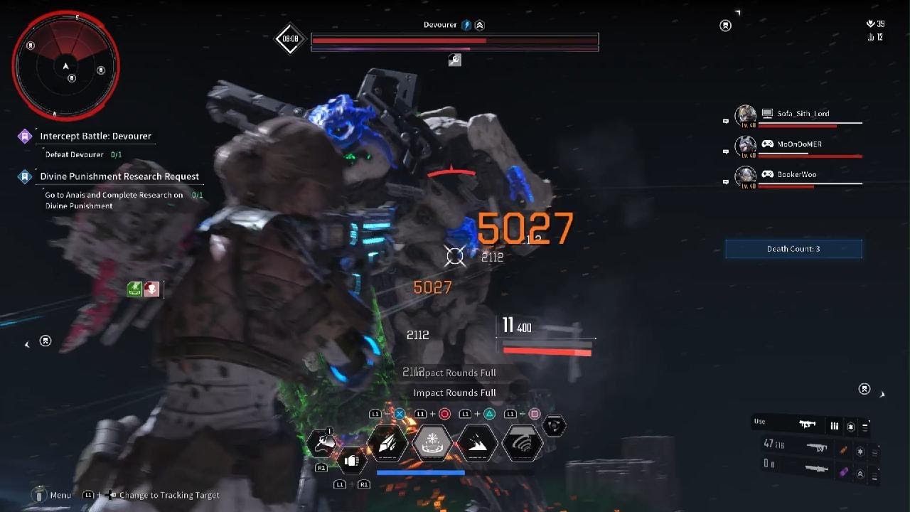 Beating Devourer for the first time finally The first decendant - YouTube