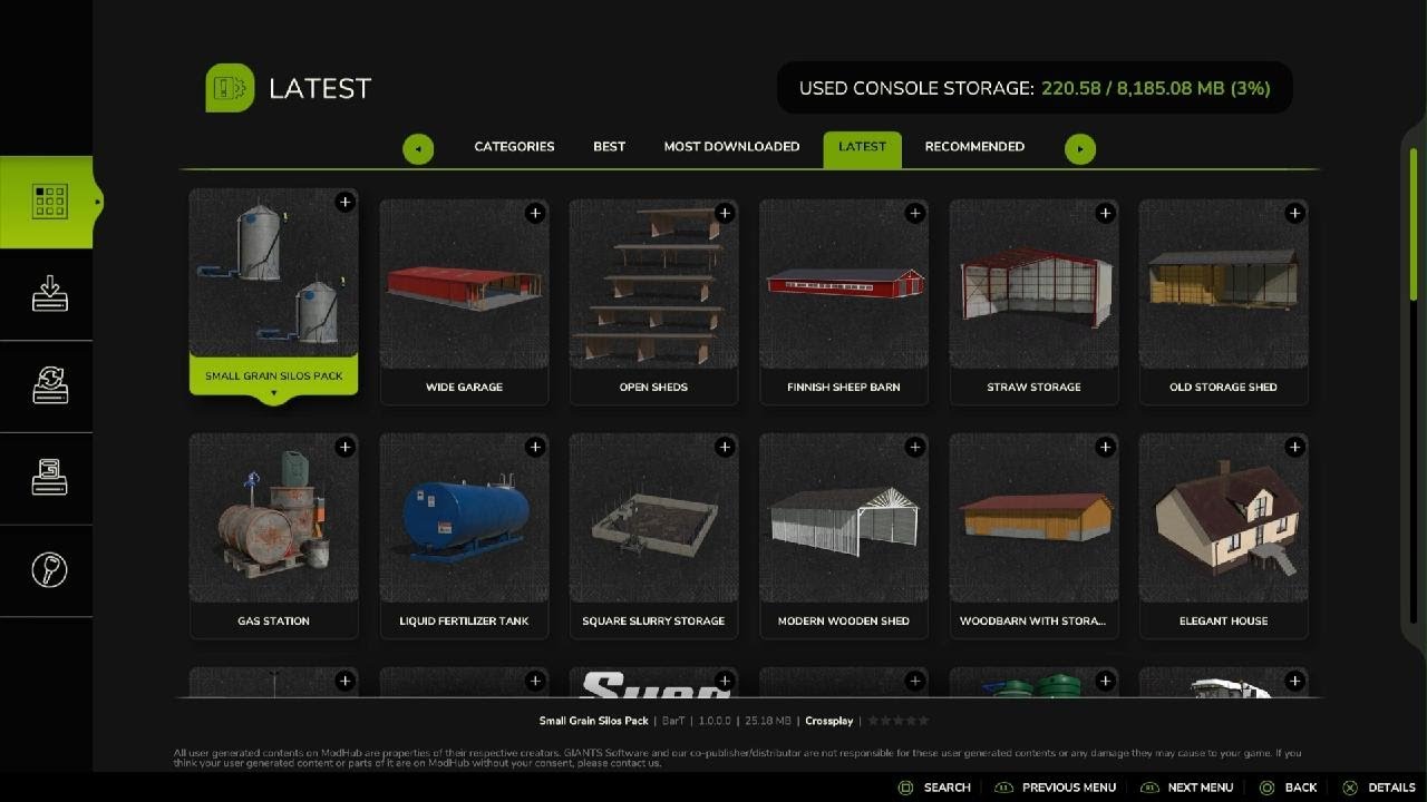 Farming Simulator 25 the latest mods in the mod hub today - YouTube