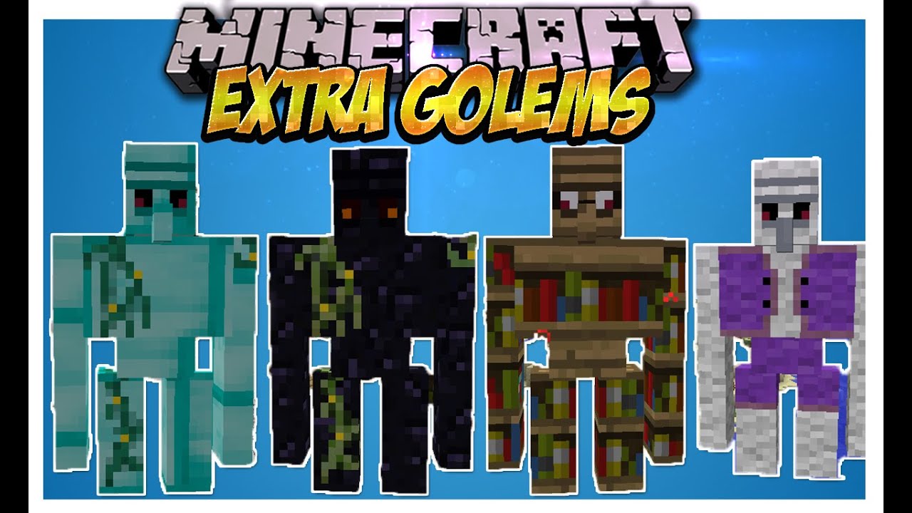 Extra Golems Mod (Golems de Diamante,Obsidiana,Cristal,Lana y mucho mas!) Minecraft 1.8/1.7.10 ...
