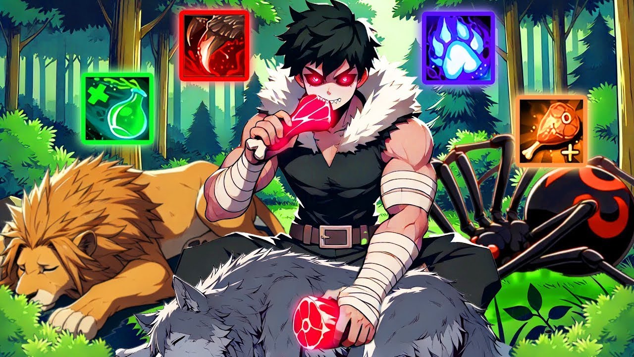 He Gains Skills by Eating Monsters! Manhwa Recap - YouTube