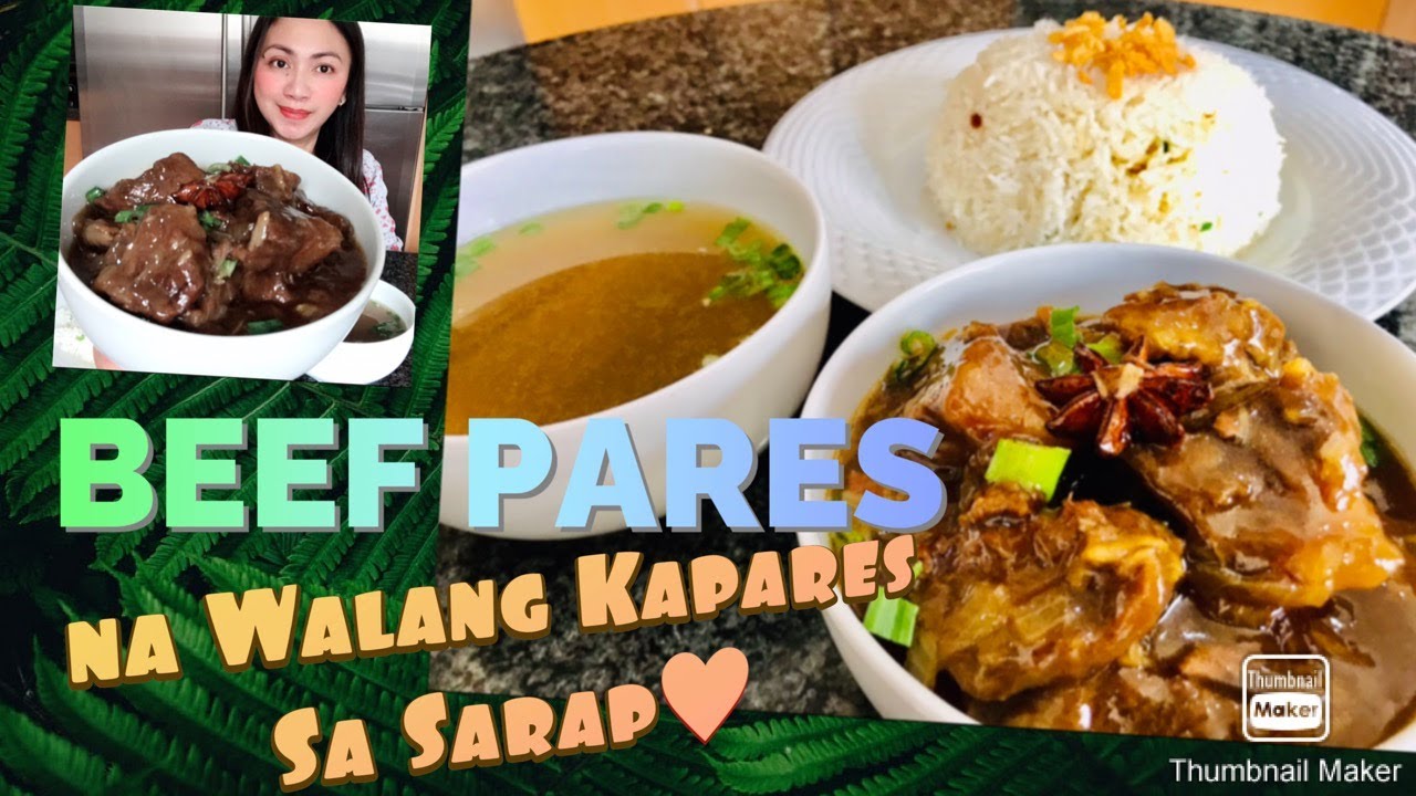 How to COOK BEEF PARES na Walang Kapares Sa SARAP/ Easy Recipe /Pang ...
