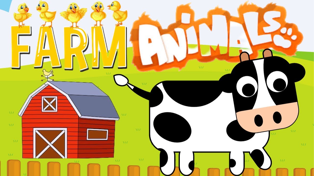 Farm Animals Names and Sounds for Kids to Learn | Learning Farm Animal ...