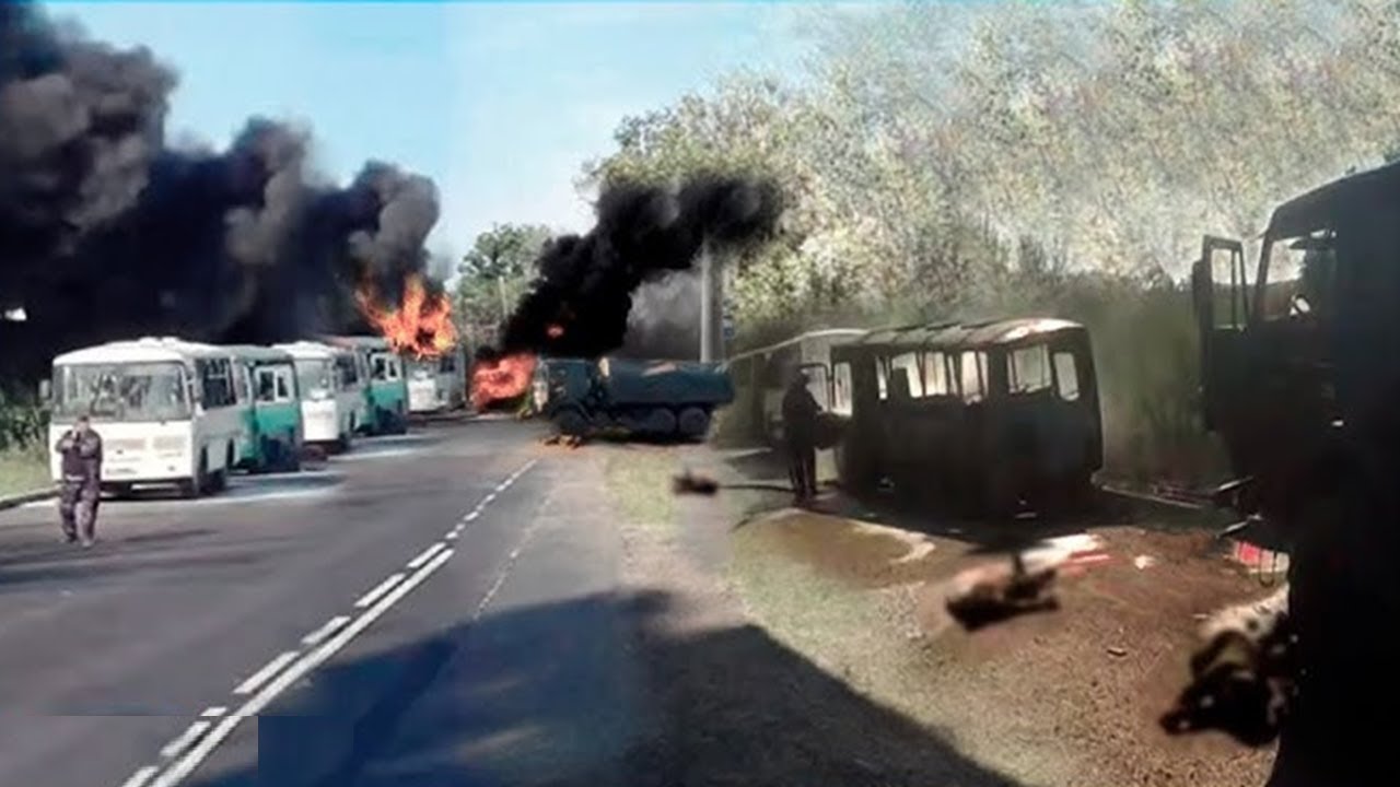 NEW VIDEO SHOWS THE AFTERMATH OF HIMARS STRIKES ON A RUSSIAN COLUMN IN ...