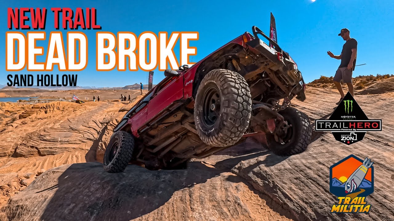 New Trail DEAD BROKE Sand Hollow during Trail Hero - YouTube