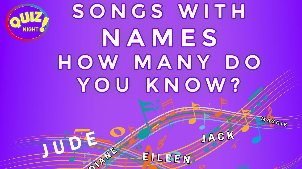 Only Real Music Fans Can Ace This 'Names in Song' Quiz! - YouTube