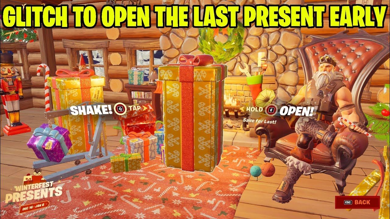 Glitch To Open The Last Present Early In Fortnite - YouTube