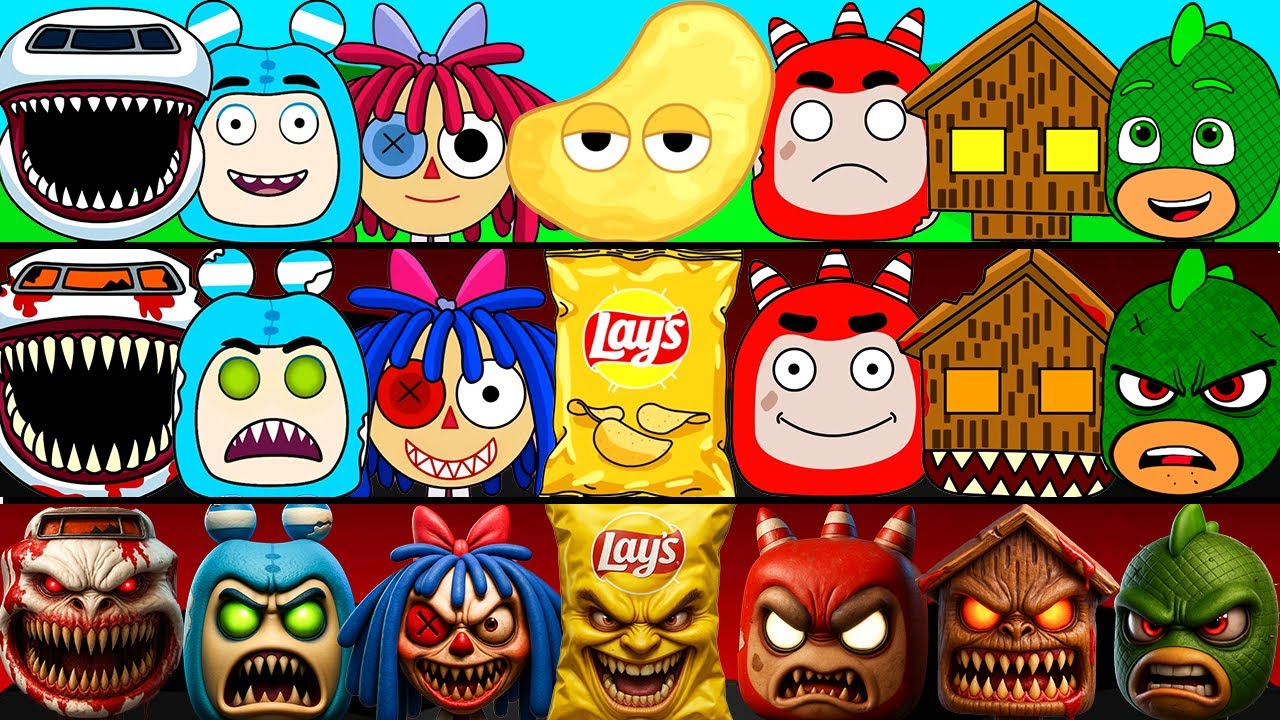 Incredibox Sprunki OC Phase 1 to Phase 3 LAY'S, Wolfoo, OREO, MR WOLF ...