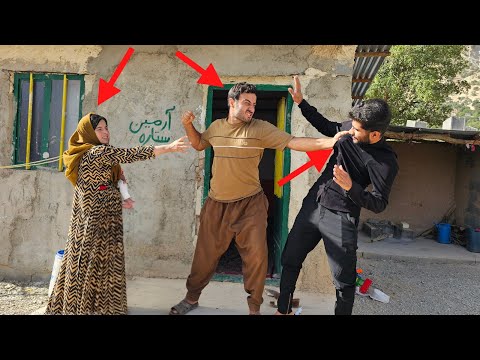 The presence of Ali's friend next to Kobra and Asghar's unexpected tension with him.