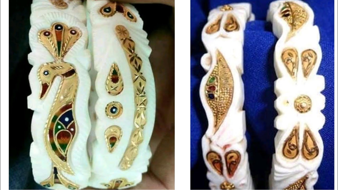 Latest Gold Shankha bandhai design with weight and price - YouTube