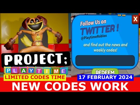 *NEW CODES* Project Playtime Multiplayer ROBLOX | LIMITED CODES TIME ...