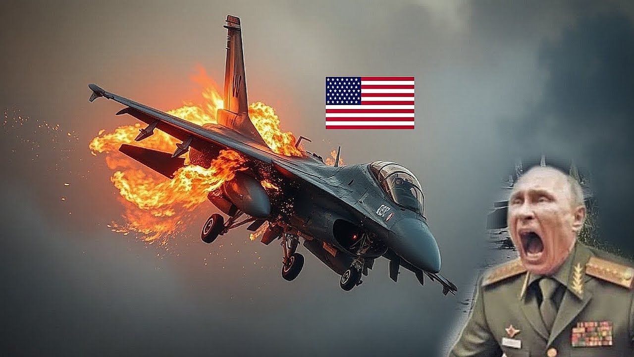 Shock the world! Ukraine's newest F-16 exploded when hit by a Russian ...