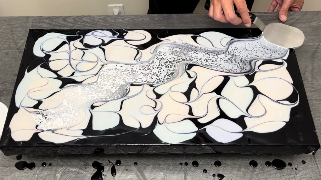 Pearl White Puddles turned out Amazing! | Acrylic Pouring | Acrylic ...
