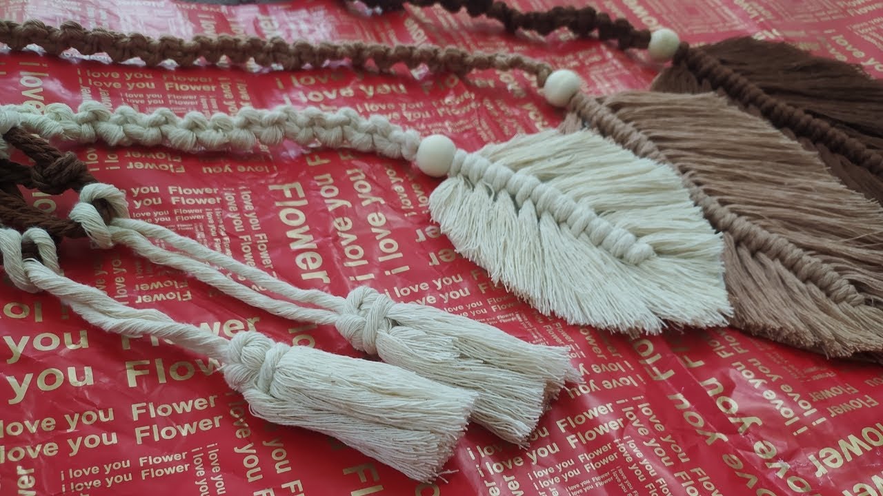 How to make easy Macrame Tassels| Wall hanging Tutorial| Easiest ...
