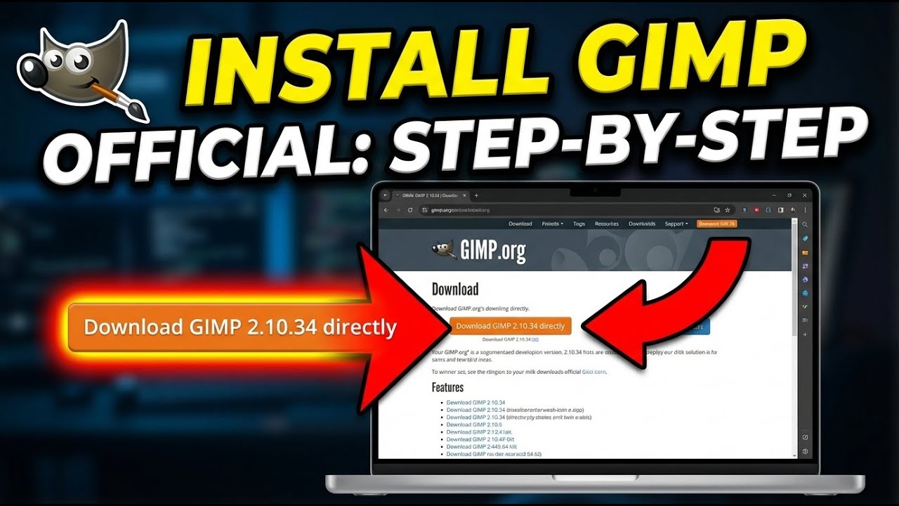 How to Install GIMP from GIMP - Step By Step - YouTube