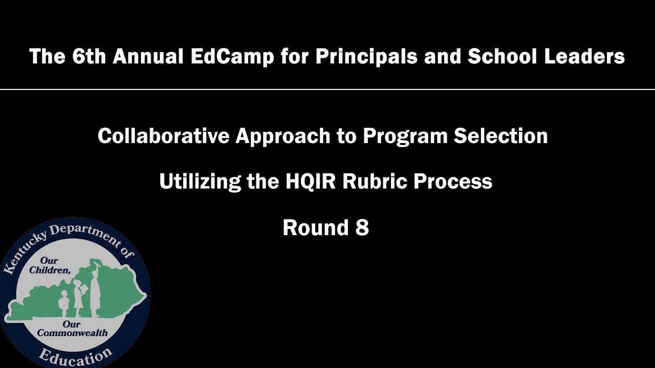 Round 8 - Collaborative Approach to Program Selection Utilizing the ...